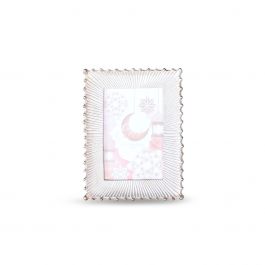 PHOTO FRAME SHINE CREAM WHITE 4X6INCH