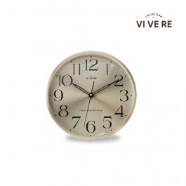 WALL CLOCK ALLEGRA GOLD BLACK D30CM