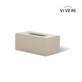 TISSUE BOX SIENNA BEIGE 26X14X11.1CM