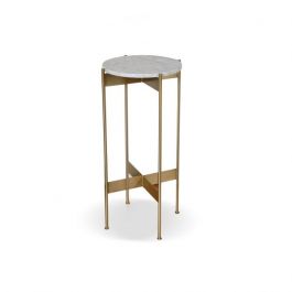 KELLY SIDE TABLE MARBLE GOLD